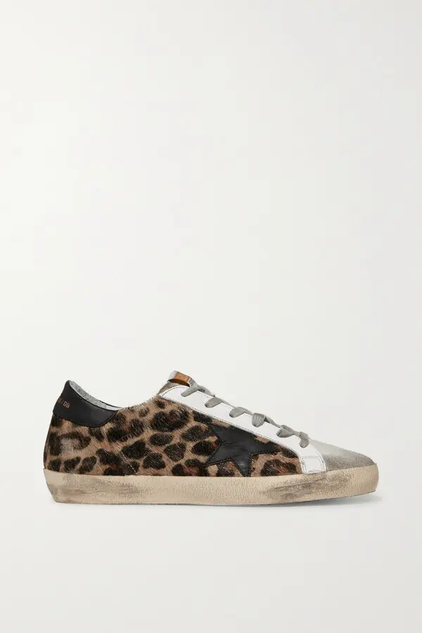 GOLDEN GOOSE Superstar Leopard-print Sneakers - Animal Print