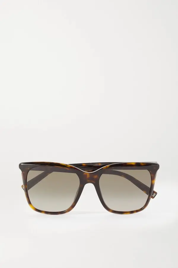 Givenchy D-frame Tortoiseshell Sunglasses in Brown Acetate Givenchy D-frame Tortoiseshell Sunglasses in Brown Acetate  main image 3