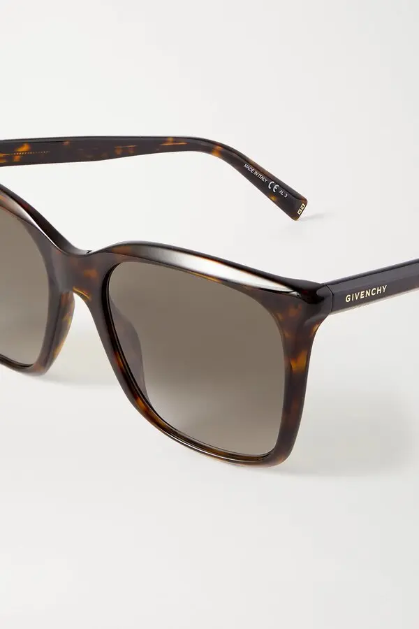 Givenchy D-Frame Acetate Sunglasses In Tortoiseshell - 60  display picture 3