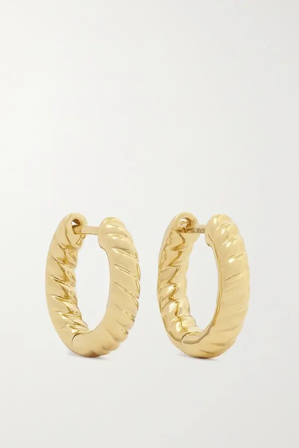 ANITA KO Zoe 18-karat Hoop Earrings - Gold