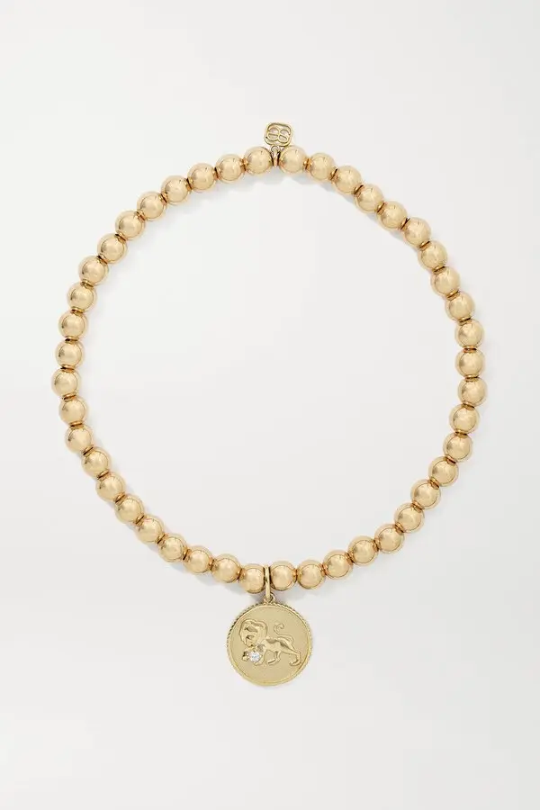 SYDNEY EVAN Leo 14-karat Diamond Bracelet - Gold
