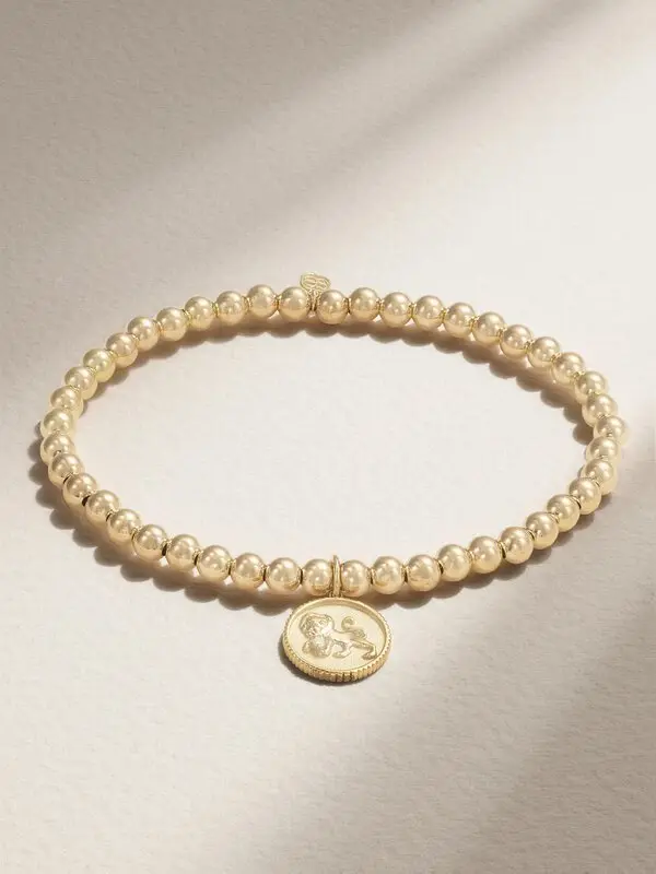SYDNEY EVAN Leo 14-karat Diamond Bracelet - Gold