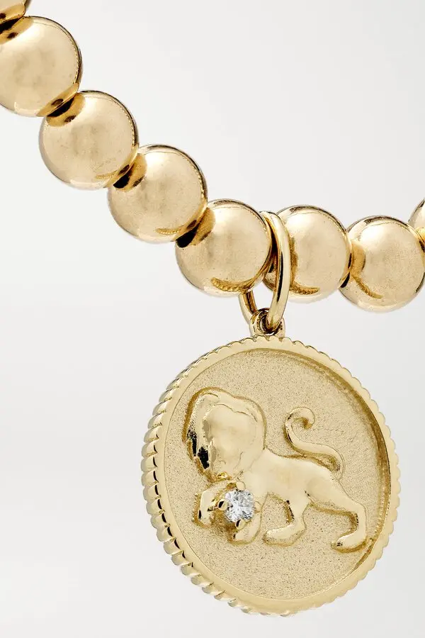 SYDNEY EVAN Leo 14-karat Diamond Bracelet