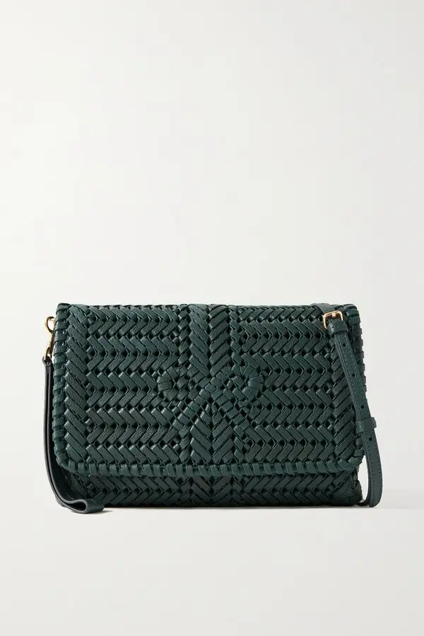 ANYA HINDMARCH Neeson Woven Leather Shoulder Bag