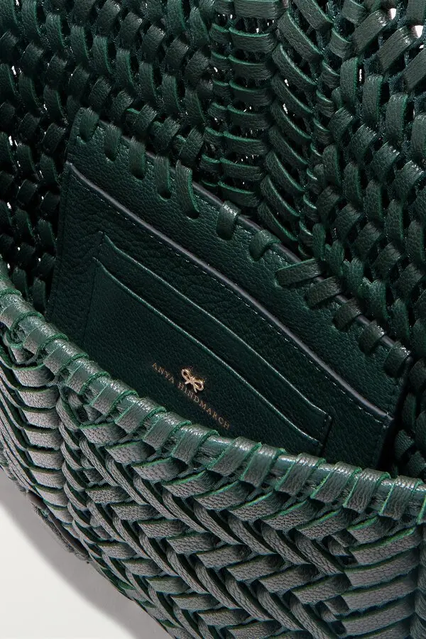 ANYA HINDMARCH Neeson Woven Leather Shoulder Bag