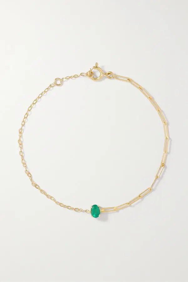 Yvonne Léon 18-karat Emerald Bracelet - Green