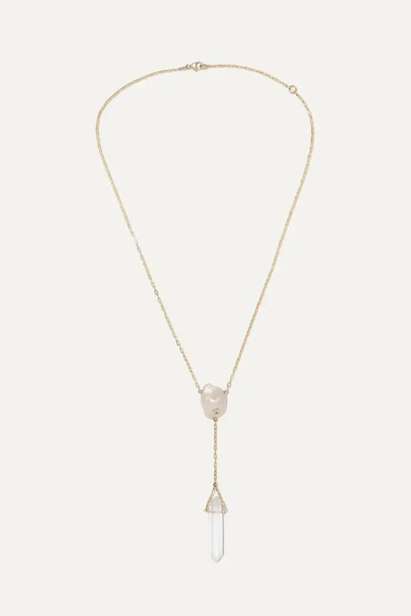 HARRIS ZHU 14-karat Multi-stone Necklace