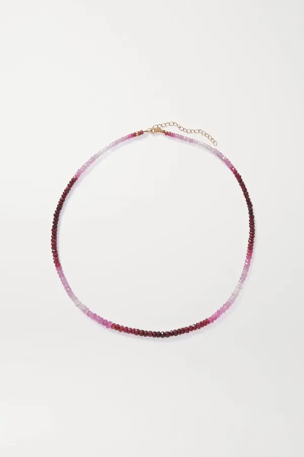 Jia Jia Net Sustain Arizona Ruby Necklace - Pink