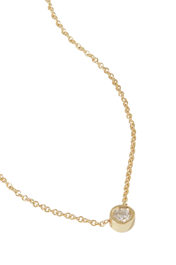 STONE AND STRAND Necklace With Diamond - Gold