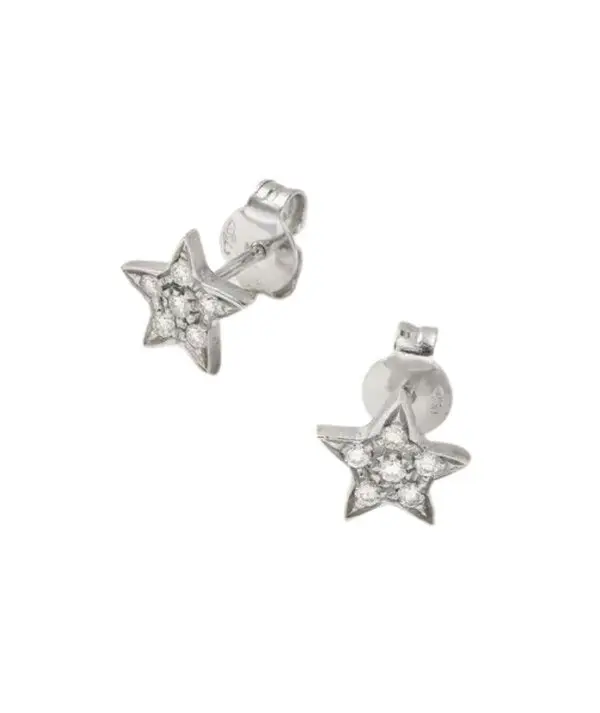 Carolina Bucci Superstellar Diamond Earrings - Silver