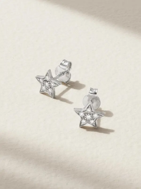 Carolina Bucci Superstellar Diamond Earrings - Silver