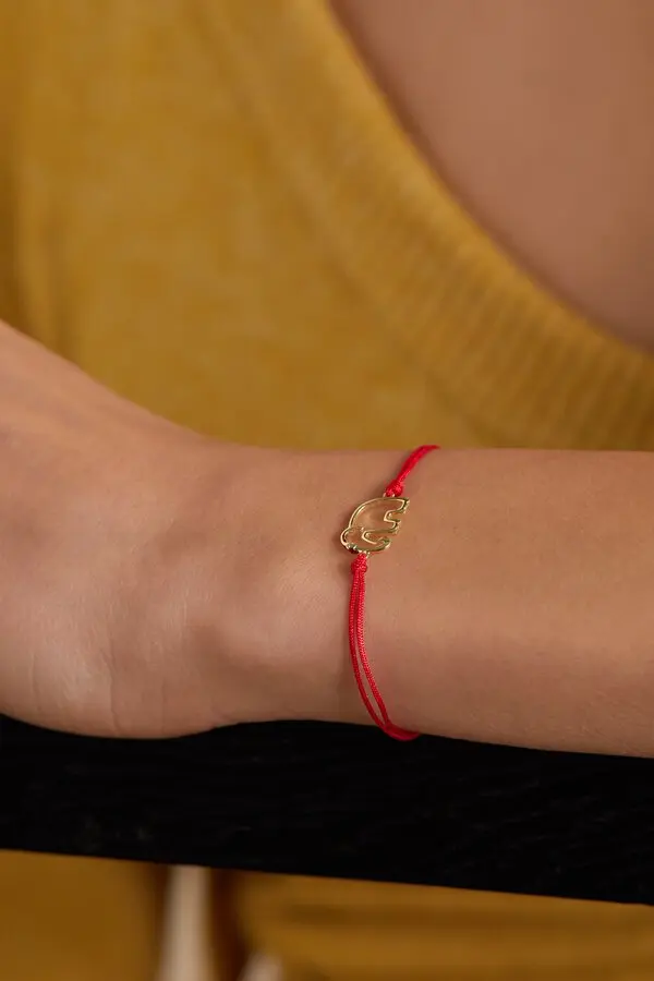 Yvonne Léon 18-karat Silk And Diamond Elephant Bracelet