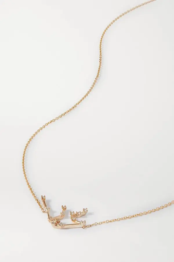 Sarah & Sebastian Celestial Aquarius 10-karat Diamond Necklace
