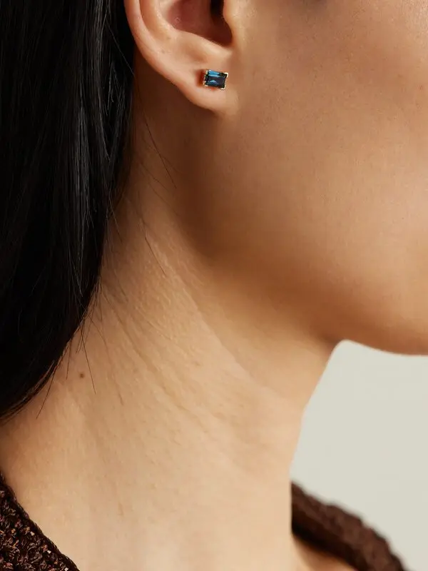 MELISSA JOY MANNING 14-karat Recycled Topaz Stud Earrings