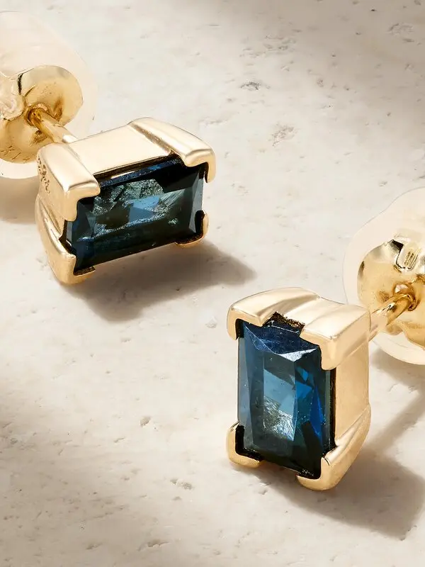 MELISSA JOY MANNING 14-karat Recycled Topaz Stud Earrings