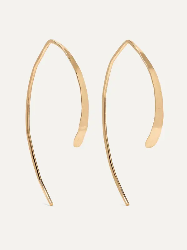 MELISSA JOY MANNING Wishbone 14-karat Earrings - Gold