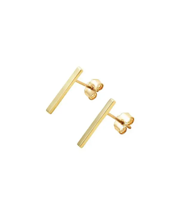 JENNIFER MEYER 18-karat Bar Earrings - Gold