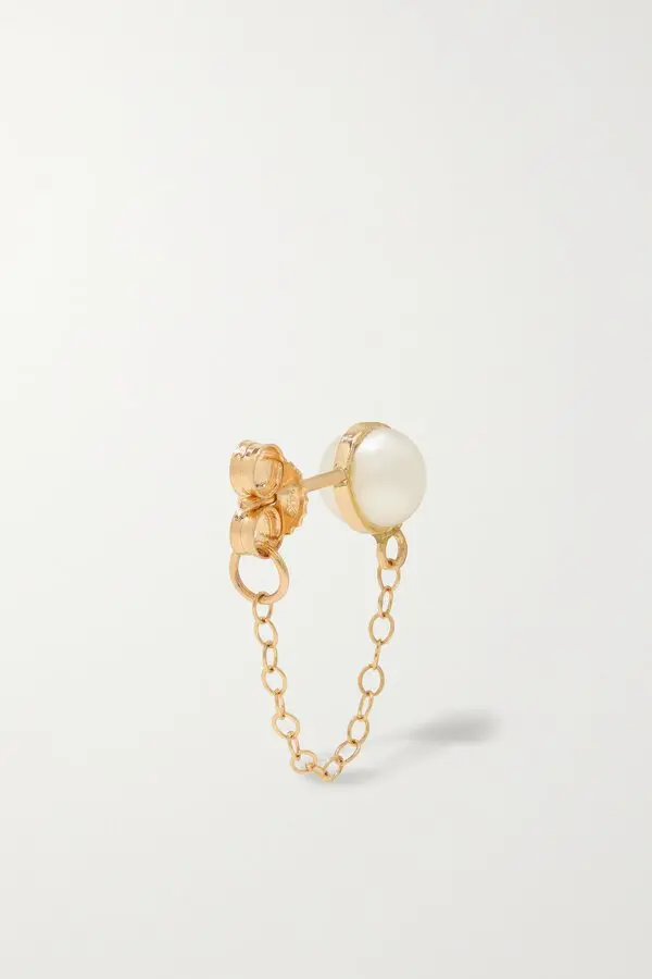 MELISSA JOY MANNING 14-karat Recycled Pearl Earrings - Gold