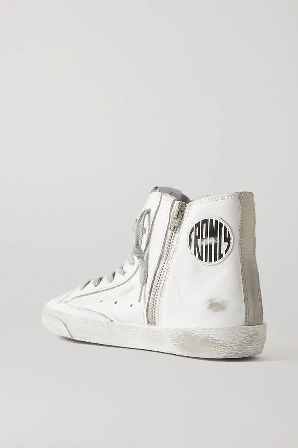 GOLDEN GOOSE Francy Distressed High-top Sneakers
