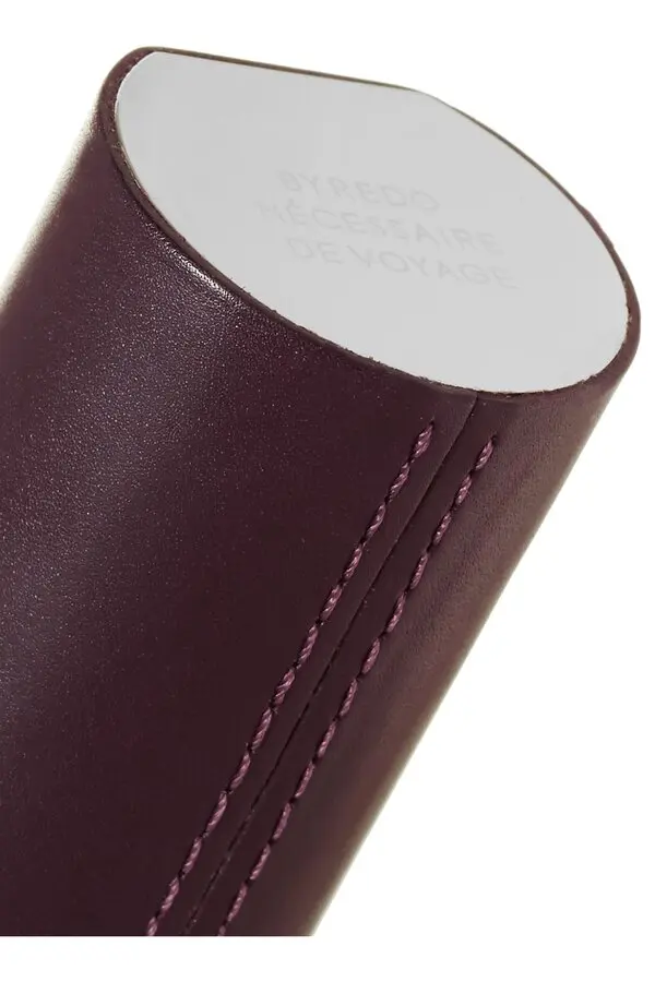 Byredo Leather Travel Perfume Case In Burgundy - 30% Off