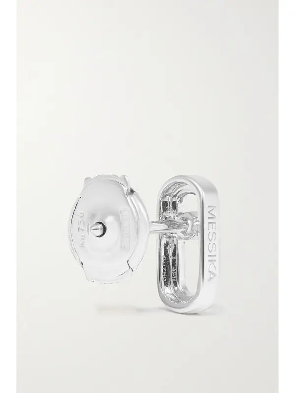 Messika Move Uno 18-karat Diamond Earrings - Silver
