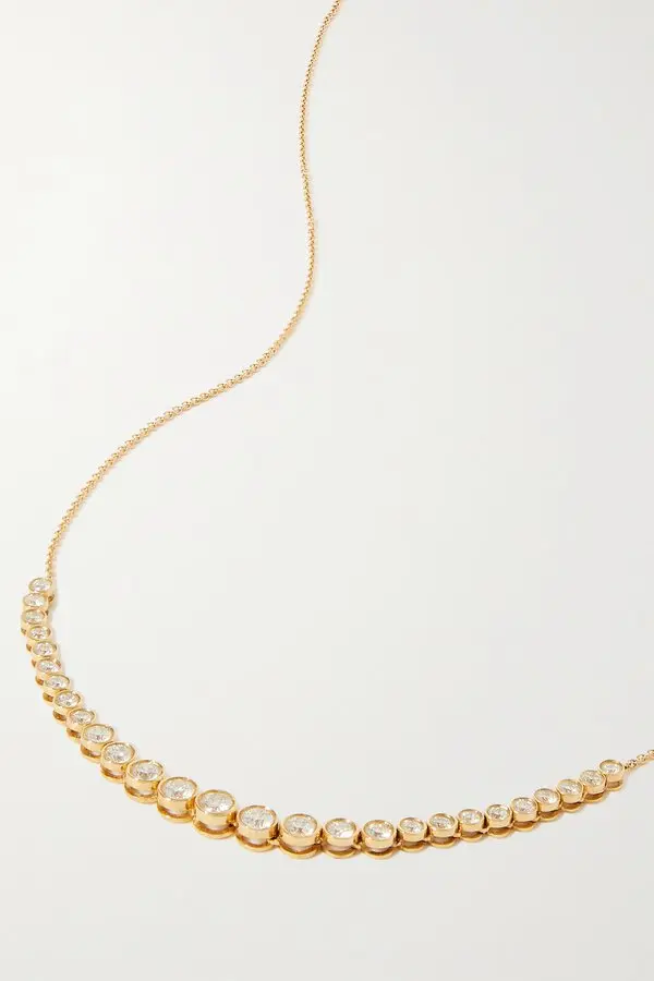 STONE AND STRAND Let It Slide 10-karat Diamond Necklace