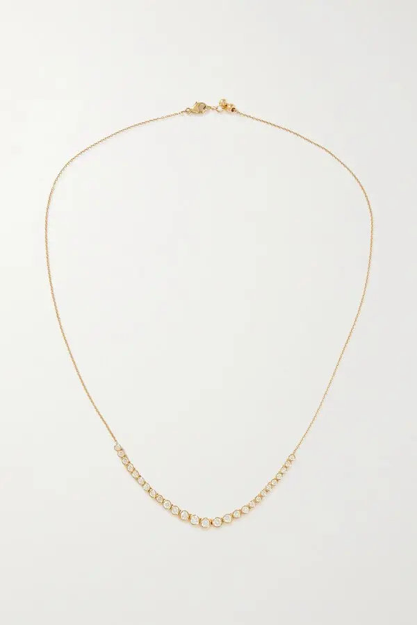 STONE AND STRAND Let It Slide 10-karat Diamond Necklace