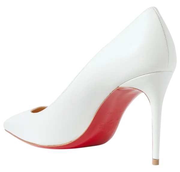 CHRISTIAN LOUBOUTIN Kate 85 Leather Pumps - White