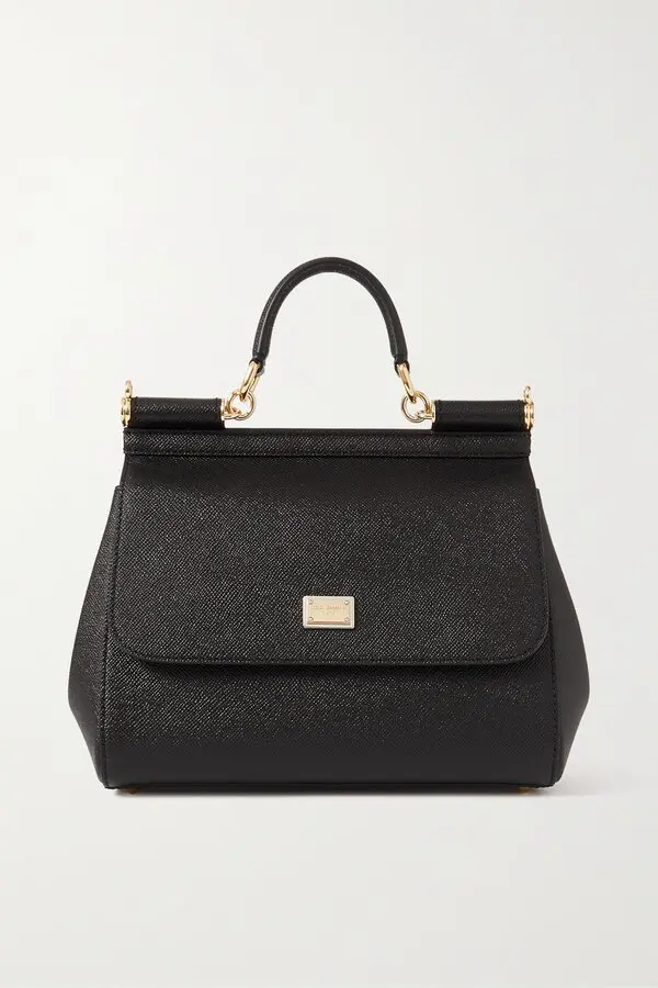 Dolce & Gabbana Sicily Textured-leather Tote