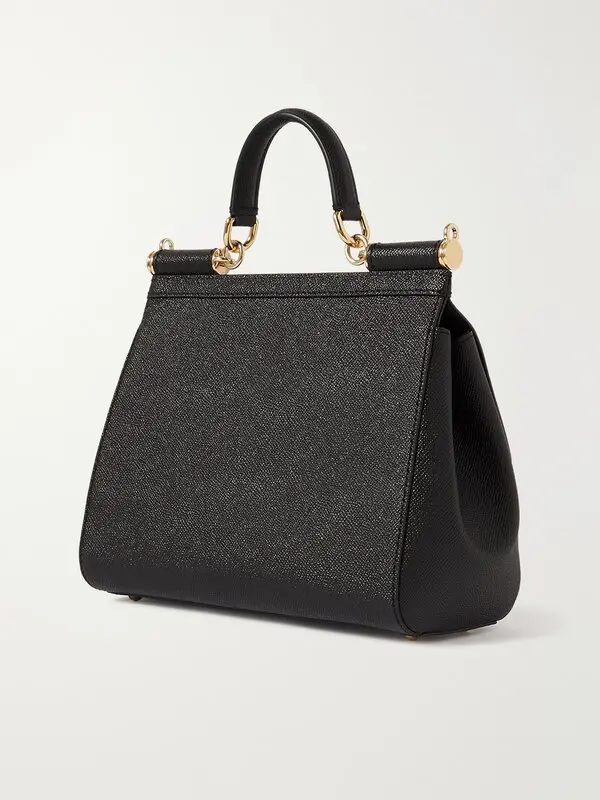 Dolce & Gabbana Sicily Textured-leather Tote