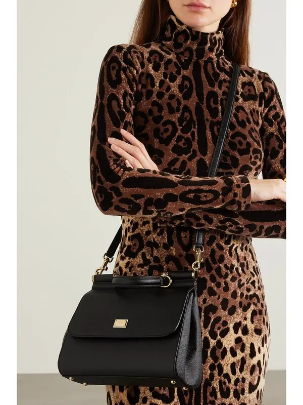 Dolce & Gabbana Sicily Textured-leather Tote