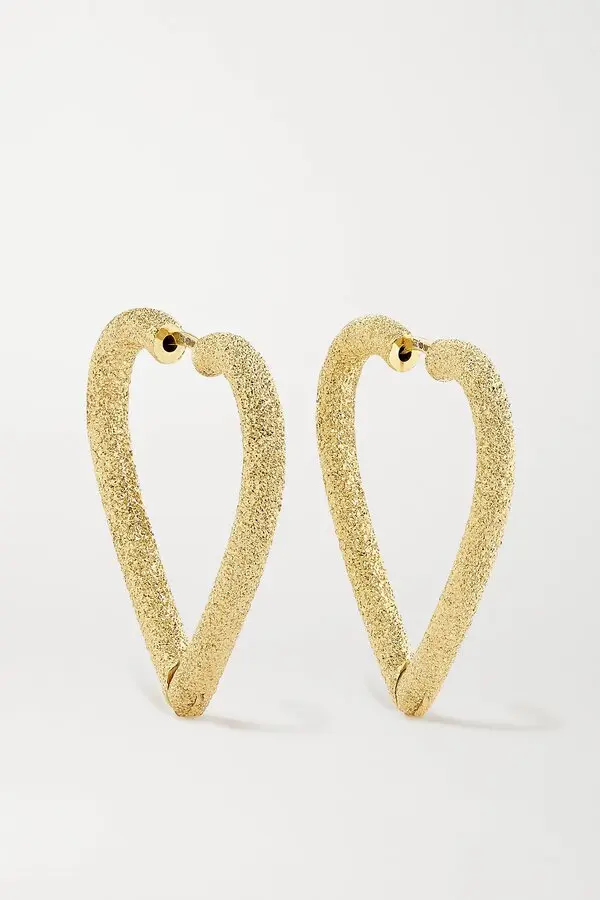 Carolina Bucci Cuore 18-karat Hoop Earrings - Gold