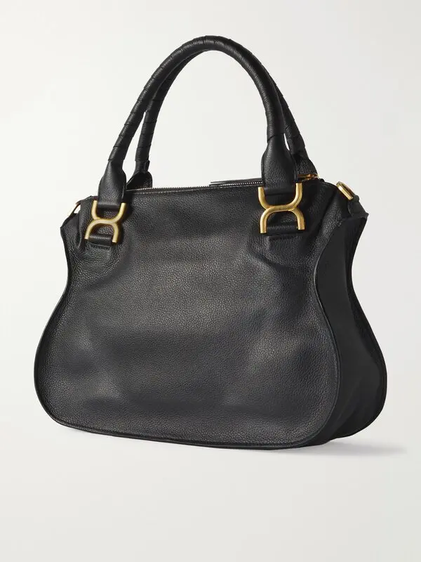 Chloé Net Sustain Marcie Medium Textured-leather Tote