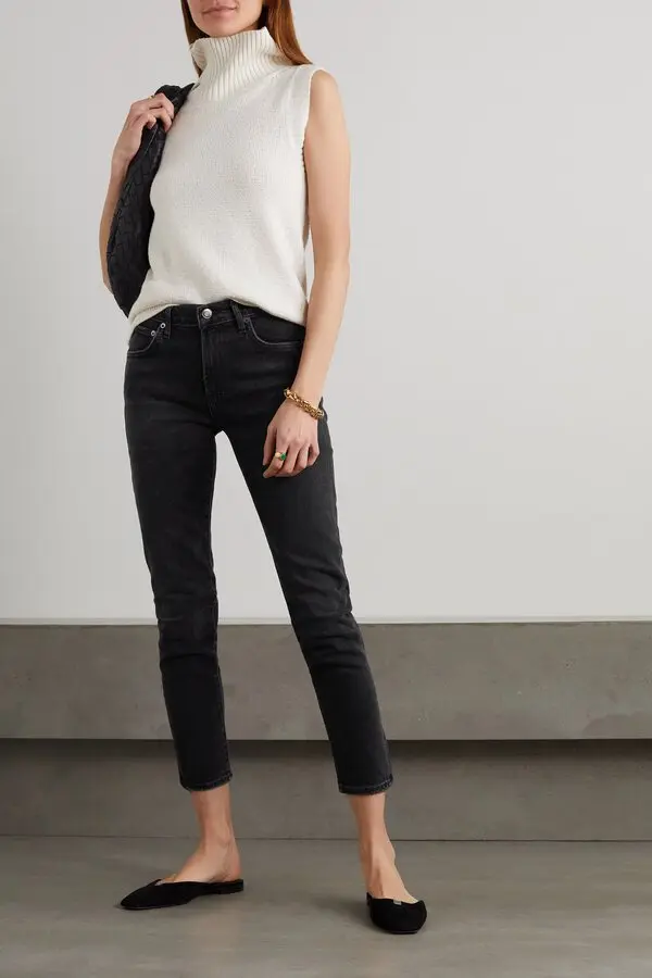 AGOLDE Net Sustain Toni Mid-rise Slim-leg Jeans