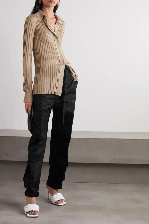 Bottega Veneta Satin-gabardine Straight-leg Cargo Pants