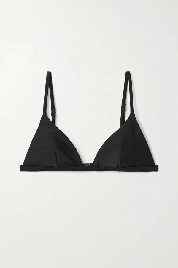 Matteau Petite Triangle Bikini Top - Black