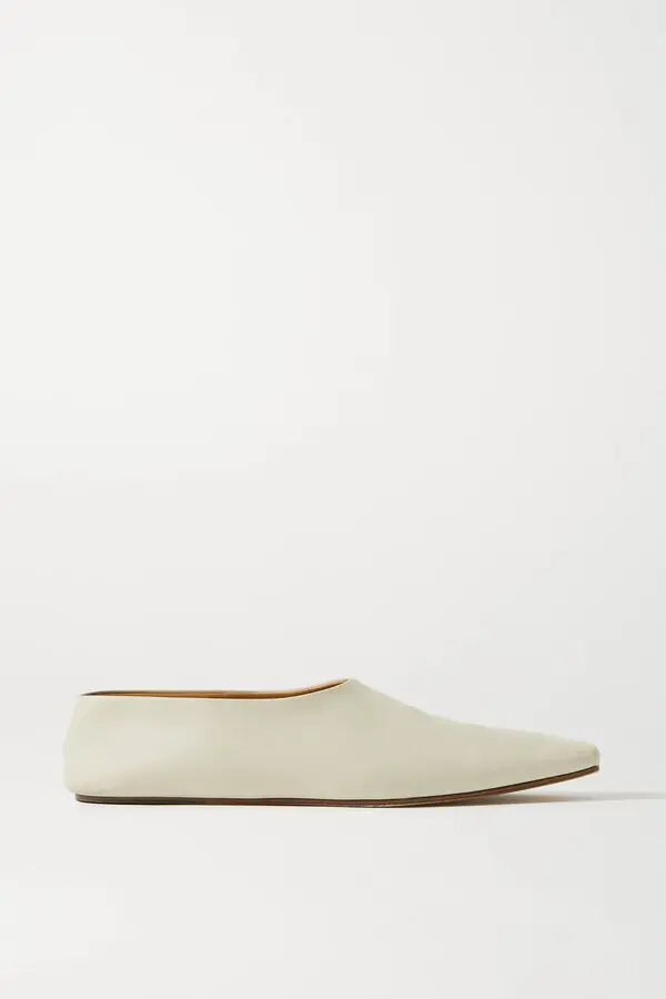 THE ROW Leather Ballet Flats
