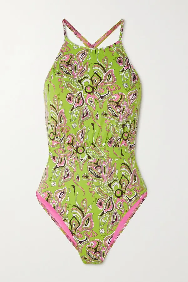 Emilio Pucci Printed Swimsuit - Green