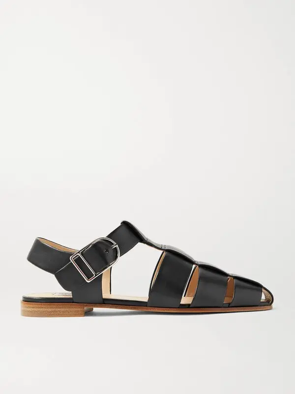Gabriela Hearst Lynn Leather Sandals - Black