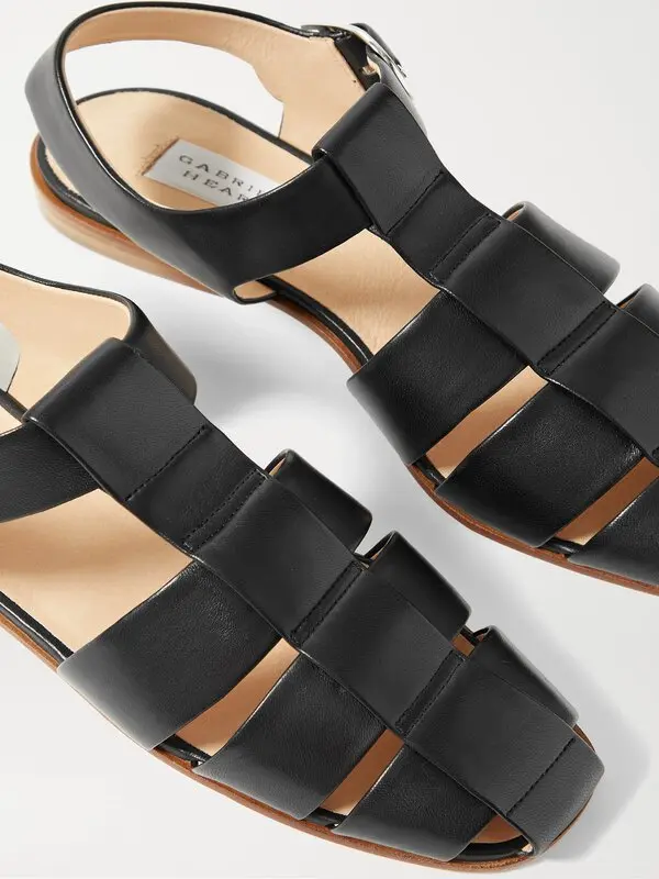 Gabriela Hearst Lynn Leather Sandals - Black