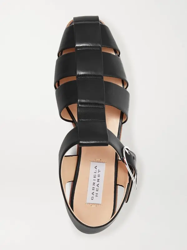 Gabriela Hearst Lynn Leather Sandals - Black