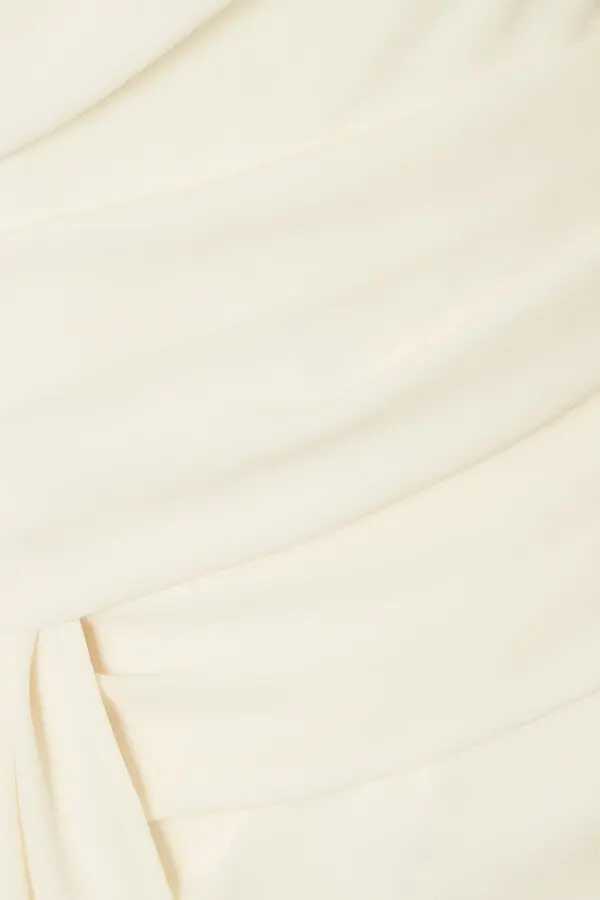 Talbot Runhof Bouvier Gathered Draped Crepe Gown