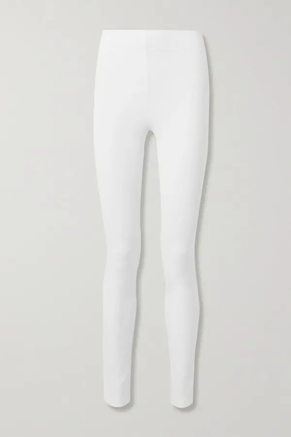 JOSEPH Stretch-garbardine Leggings - White