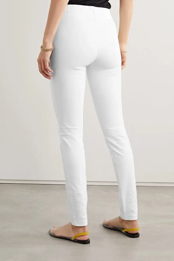 JOSEPH Stretch-garbardine Leggings - White