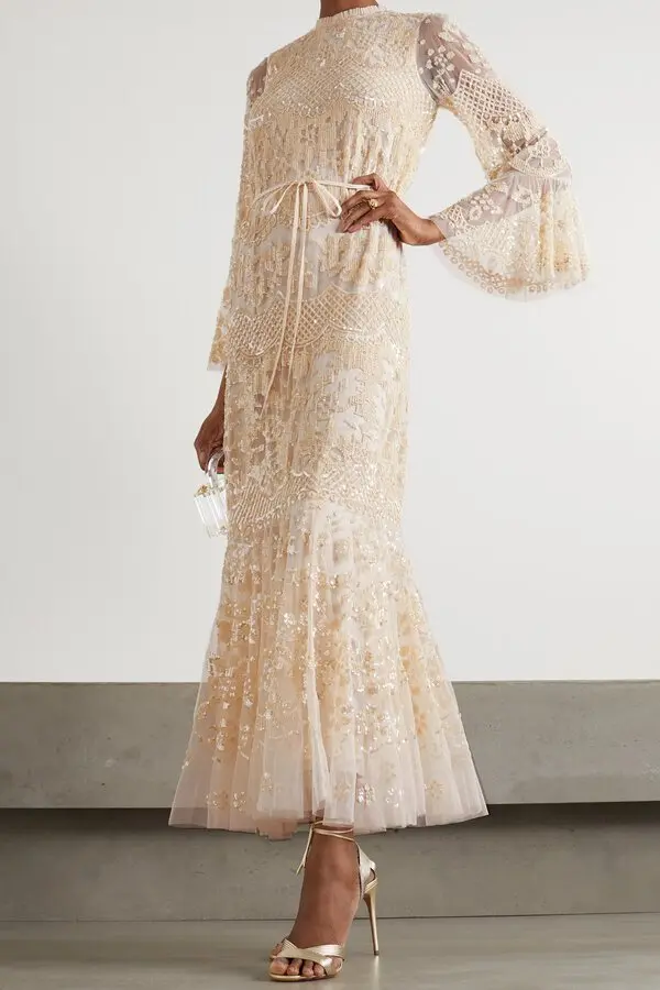 needle & thread deconstructed sequin evening dress CD0203 – THE DRESSING ROOM main image 0