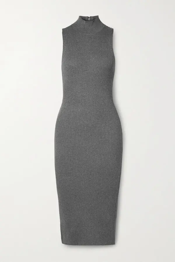 grey turtleneck bodycon dress Grey Long Sleeve Button Up Mini Dress
