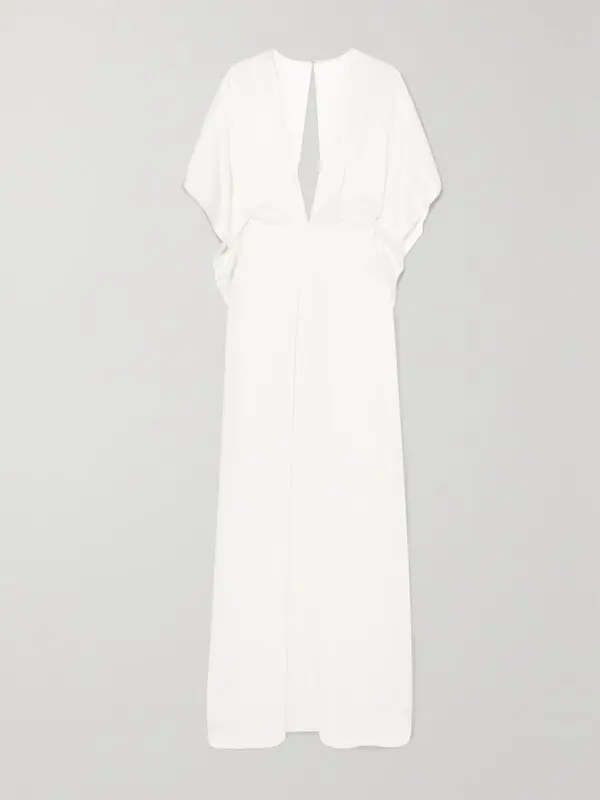 TEMPERLEY LONDON Cape-effect Silk-satin Gown