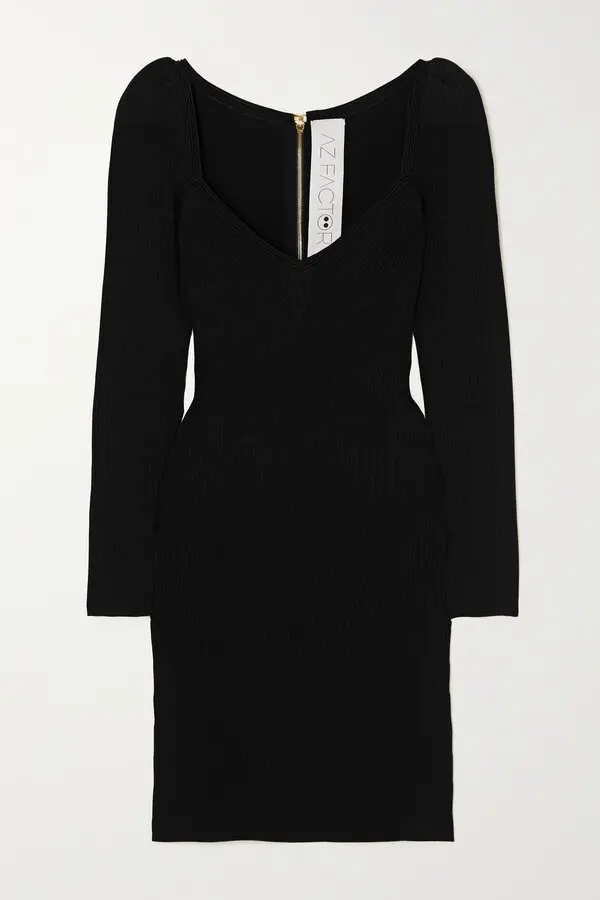 AZ FACTORY Mybody Ribbed Mini Dress
