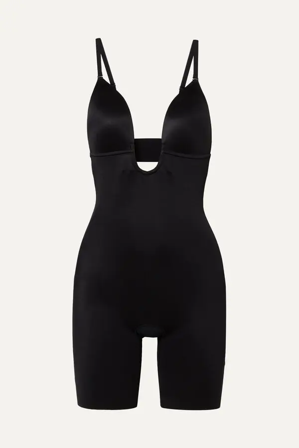 Spanx Spanxshape Suit Your Fancy Plunge Bodysuit - Black