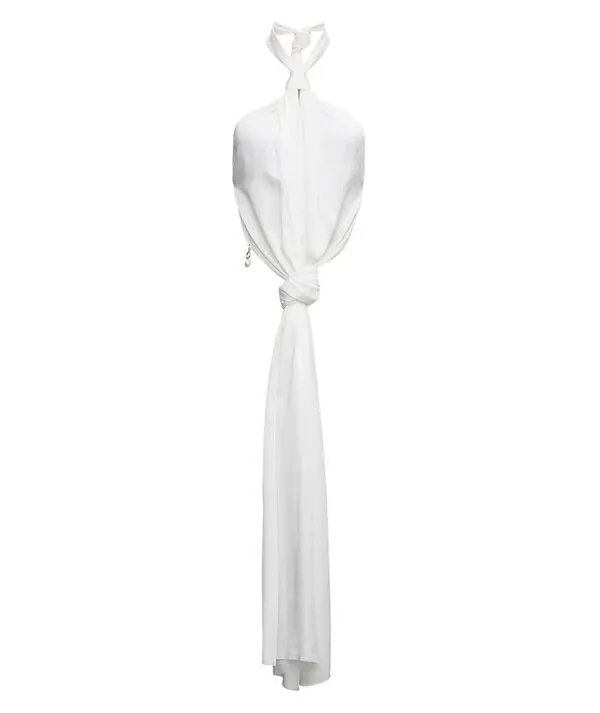 Givenchy Open-back Knotted Crepe Halterneck Top